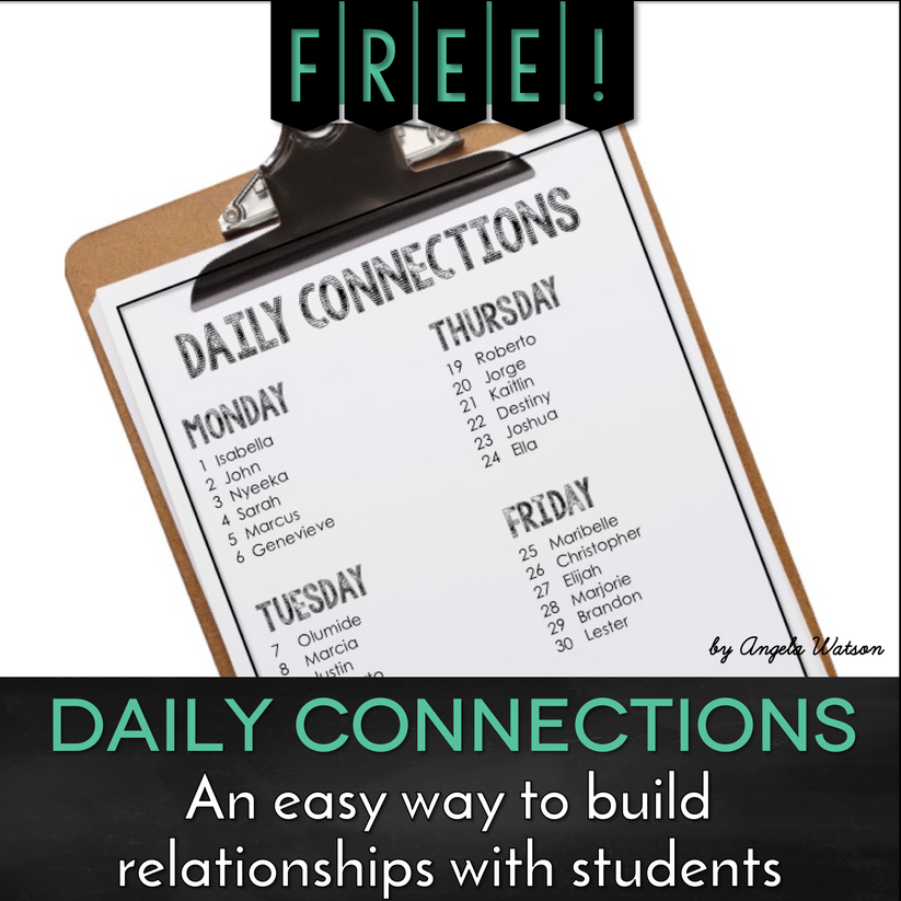 Daily Connections: An easy way to build individual relationships with ...