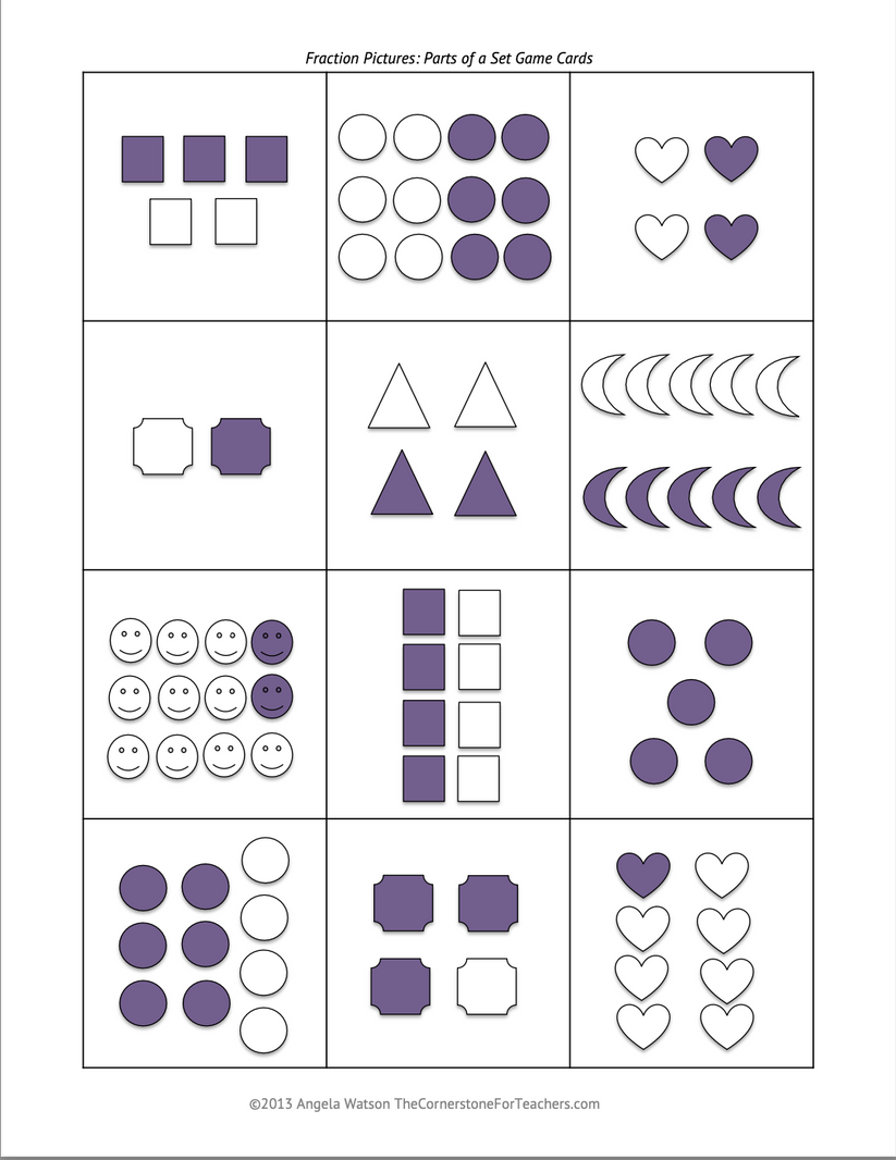 FREE Fraction Cards for sorting, matching, & other hands-on activities ...