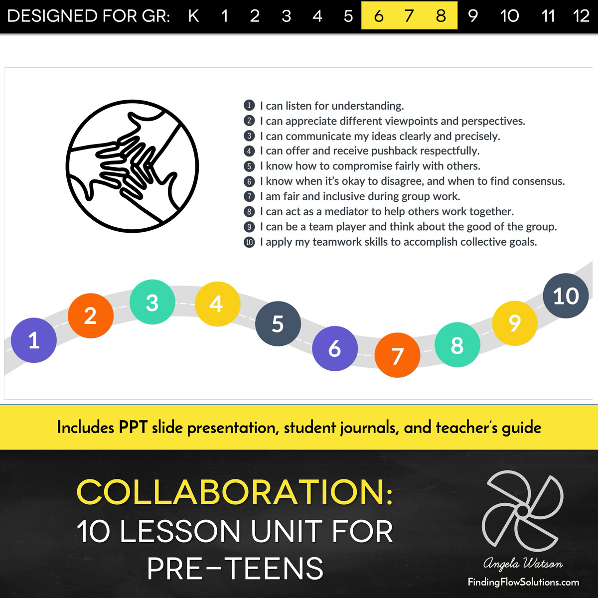 Discounted Bundle: All 6 Units of Middle School Finding Flow Solutions ...