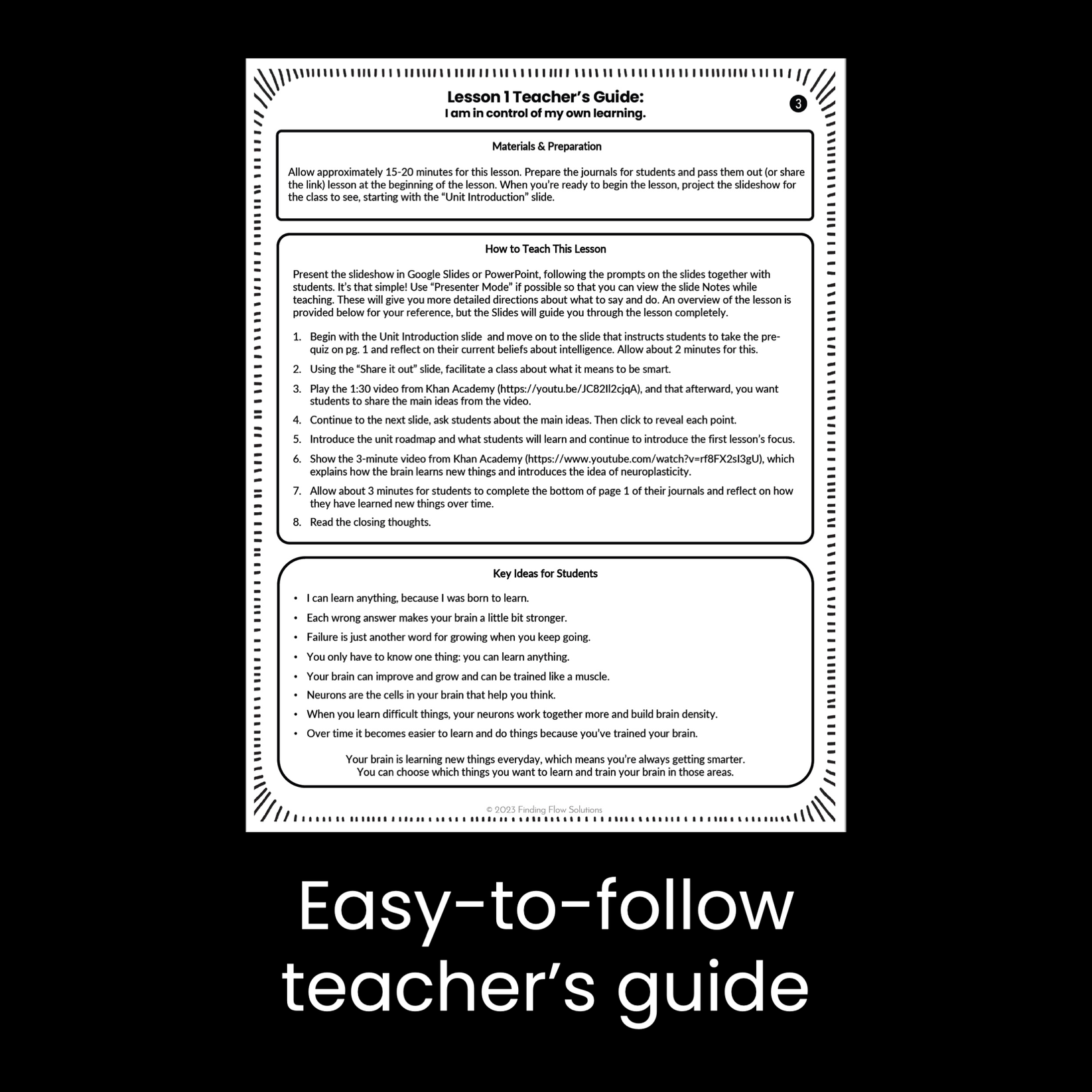 Neuroplasticity + Growth Mindset: 10 lessons with PPT and student jour ...